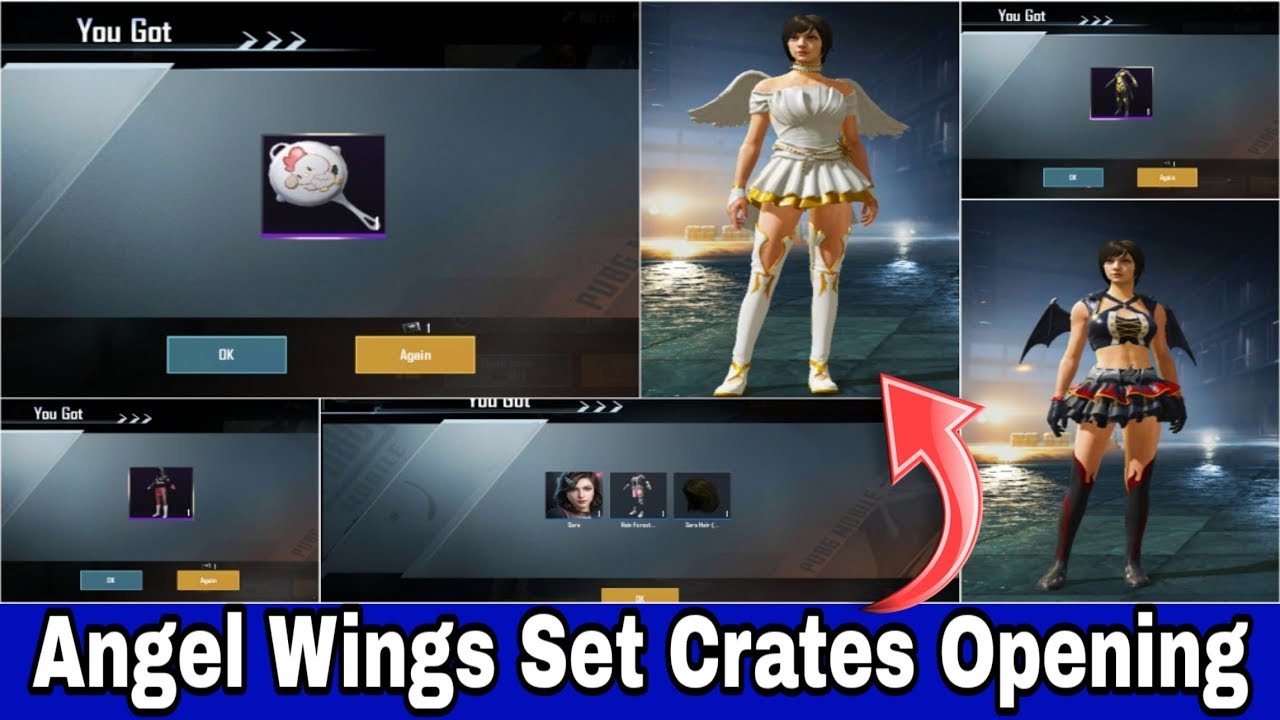 Angel Wings Set Crates Opening | Devil Wings Set Crates Opening ...