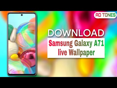 Samsung Galaxy A71 live wallpaper with download link