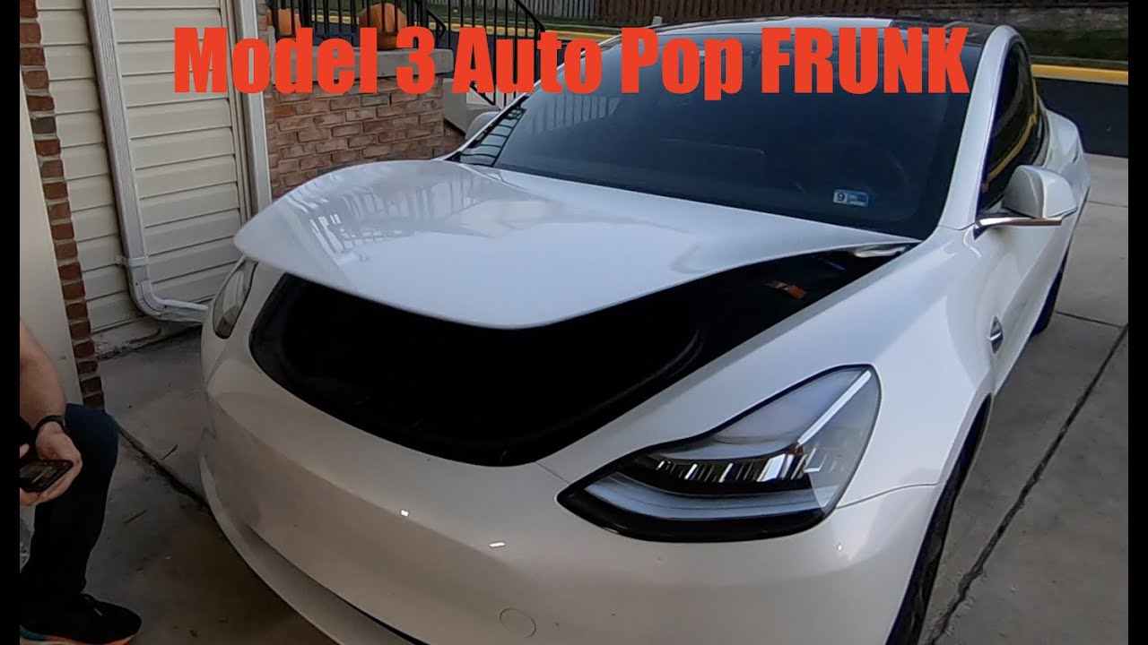 Tesla Model 3 Auto Frunk Opener - YouTube