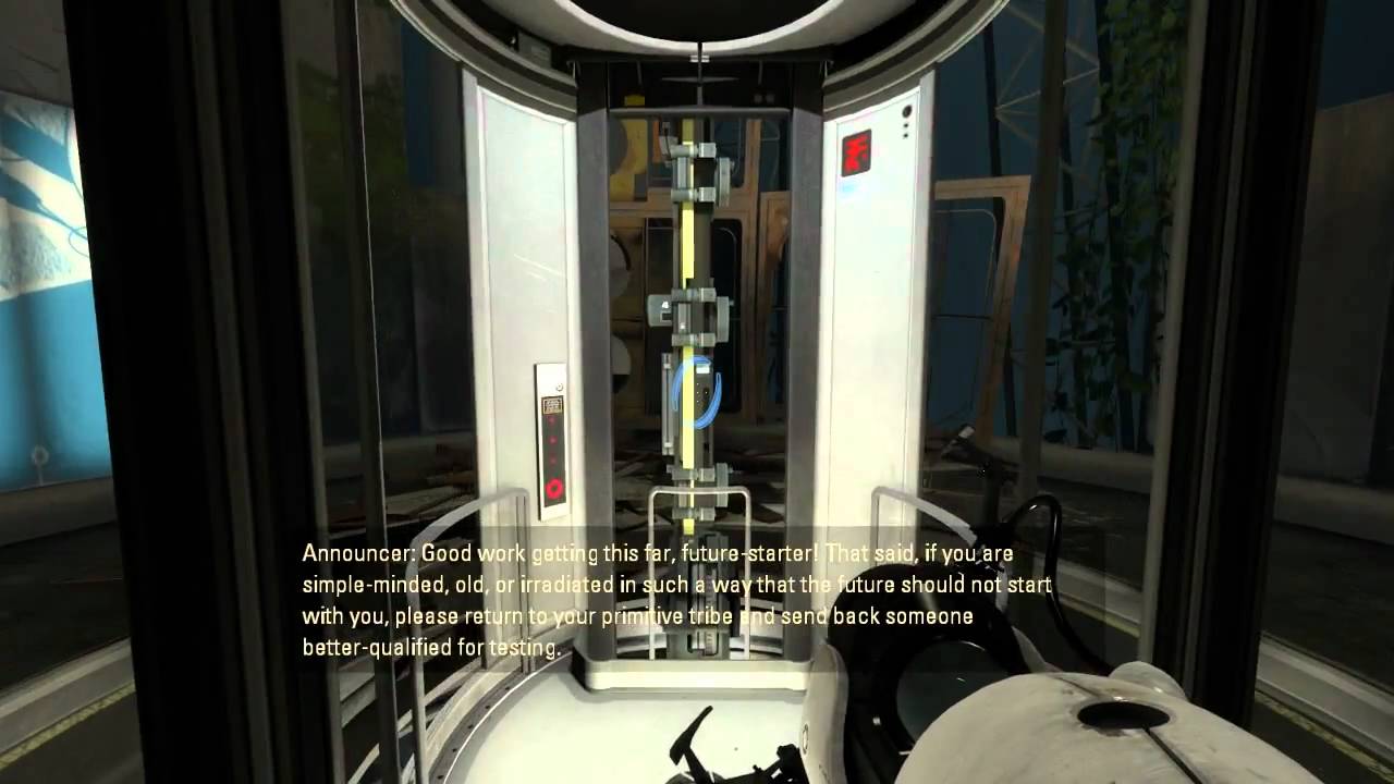 Portal 2 Walkthrough Chapter 1 The Courtesy Call Part 2 w/o Commentary ...
