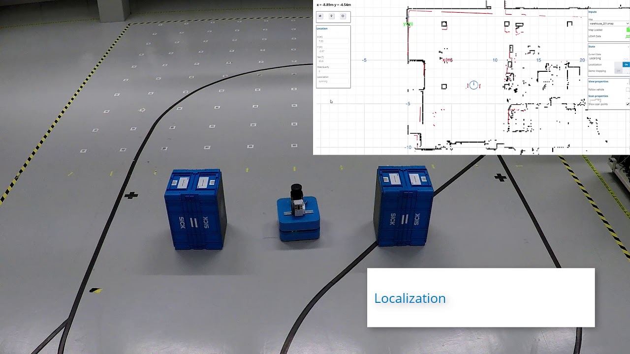 Product Demonstration Of Lidar Localization Software From Sick Youtube