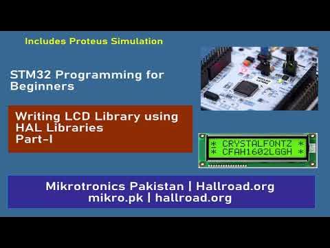 STM32 for Beginners | Writing C Library for HD44780 Character LCD Part-I - YouTube