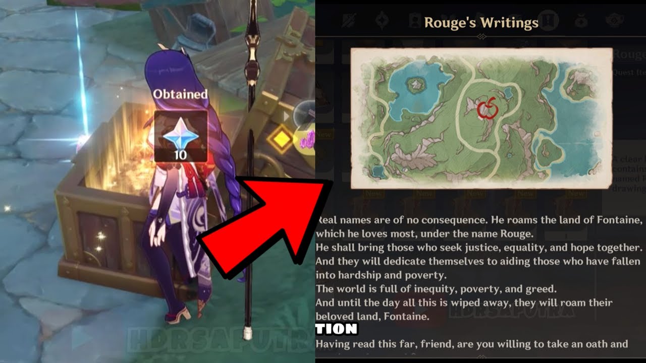 Rogue's Writings Treasure Location & Puzzle | Genshin impact 4.2 - YouTube