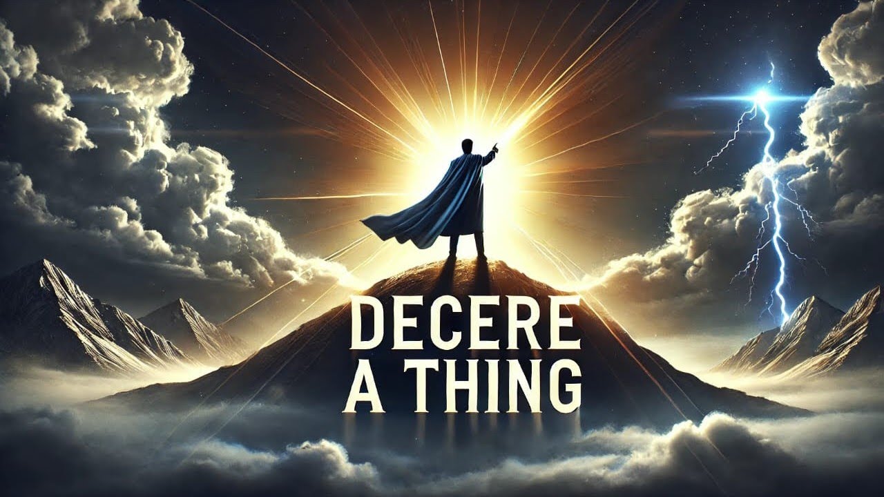 Decree A Thing To Establish It | Words Move Mountains or Destroy Houses ...