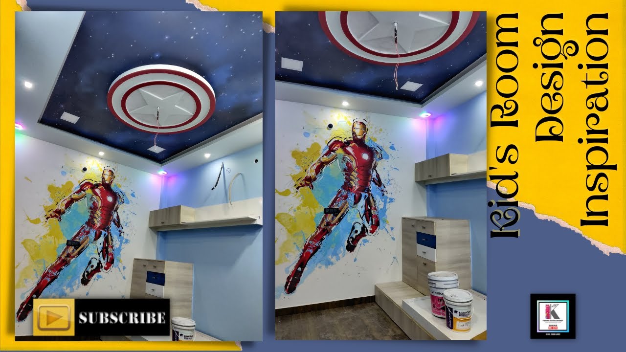Iron Man Kid's Room Interior Design Tour 2021 | Home Renovation Ideas ...