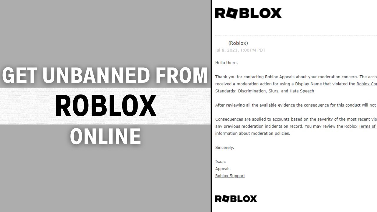 How To Get Unbanned From Roblox (2024) | Appeal Roblox Ban - YouTube