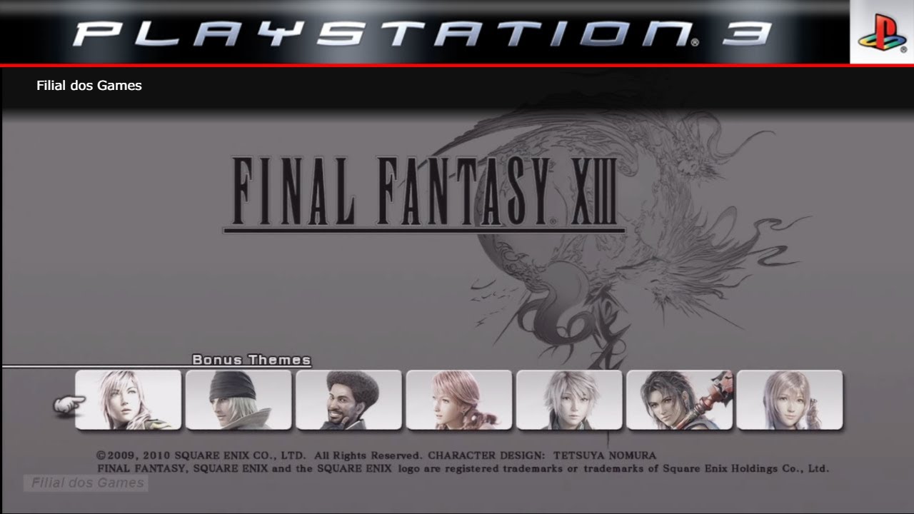 Final Fantasy XIII | All Extra Bonus Themes (PS3 XMB) - YouTube