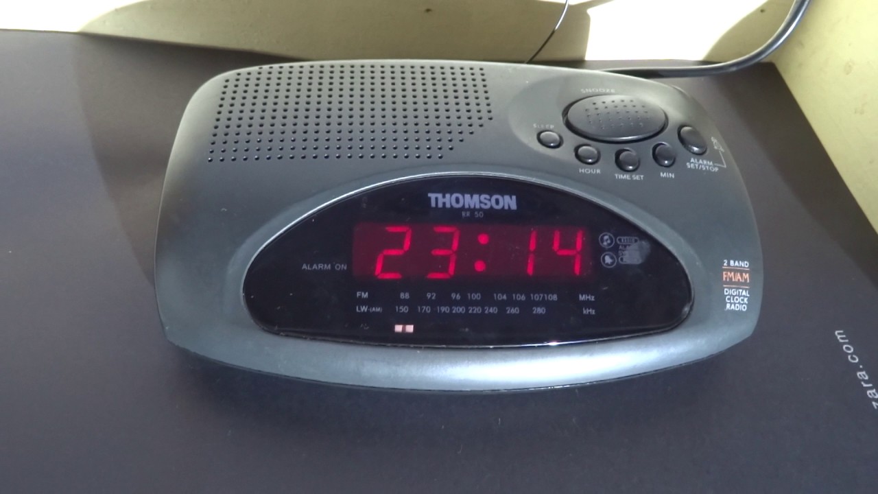 LW/FM Radio Clock Thomson RR50 (Germania) - YouTube