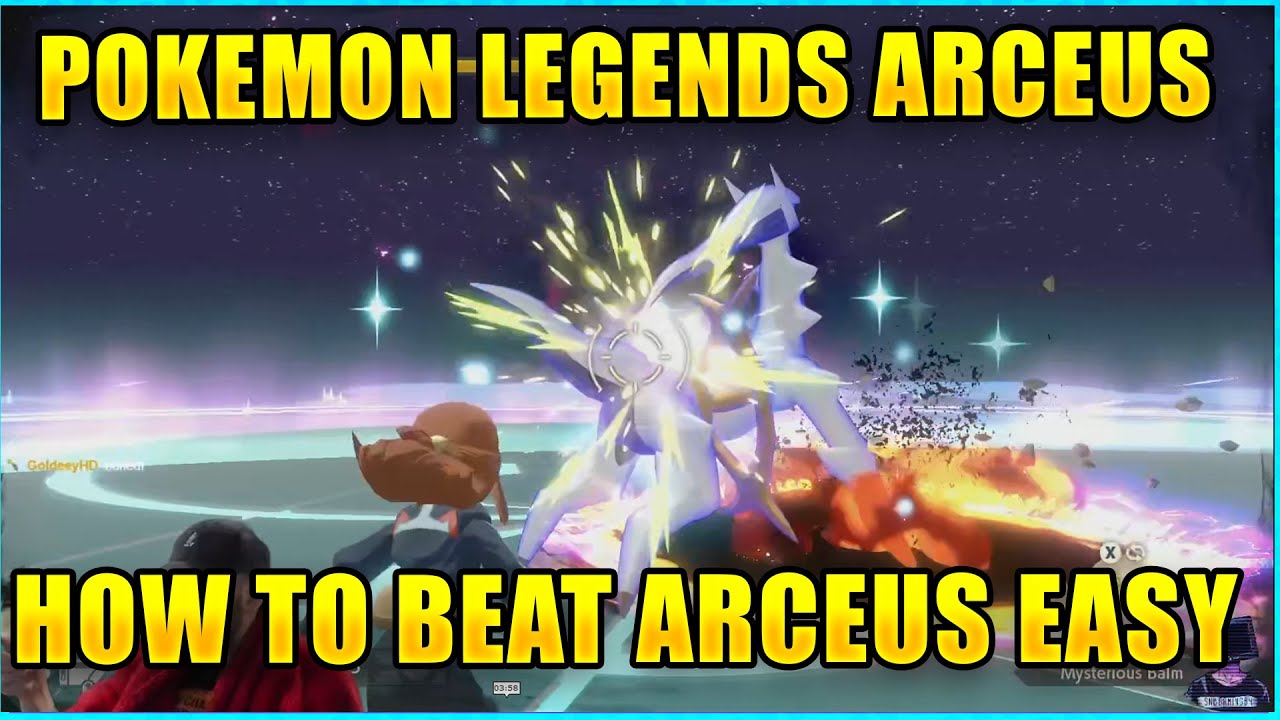 Pokemon Legends Arceus Arceus Battle | How to beat him EASY! - YouTube