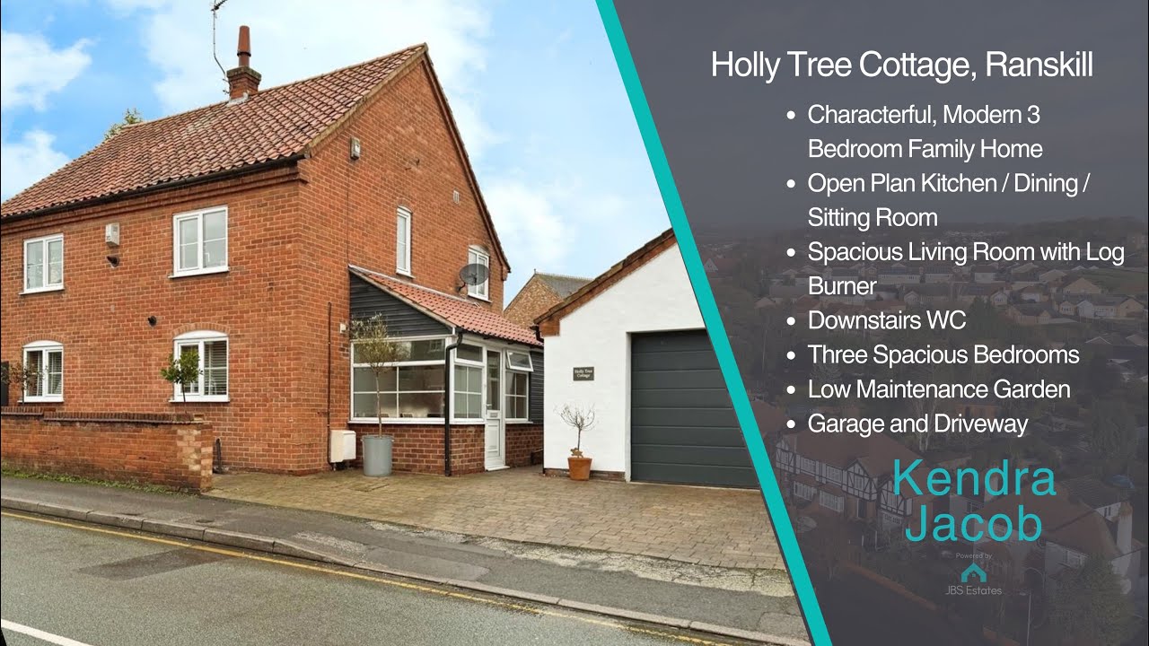 FOR SALE! Characterful, modern 3 bedroom family home in Ranskill! - YouTube