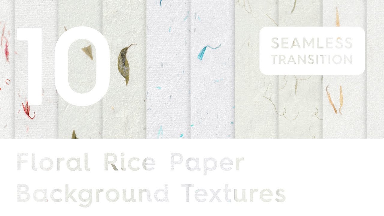 10 Floral Rice Paper Textures - YouTube