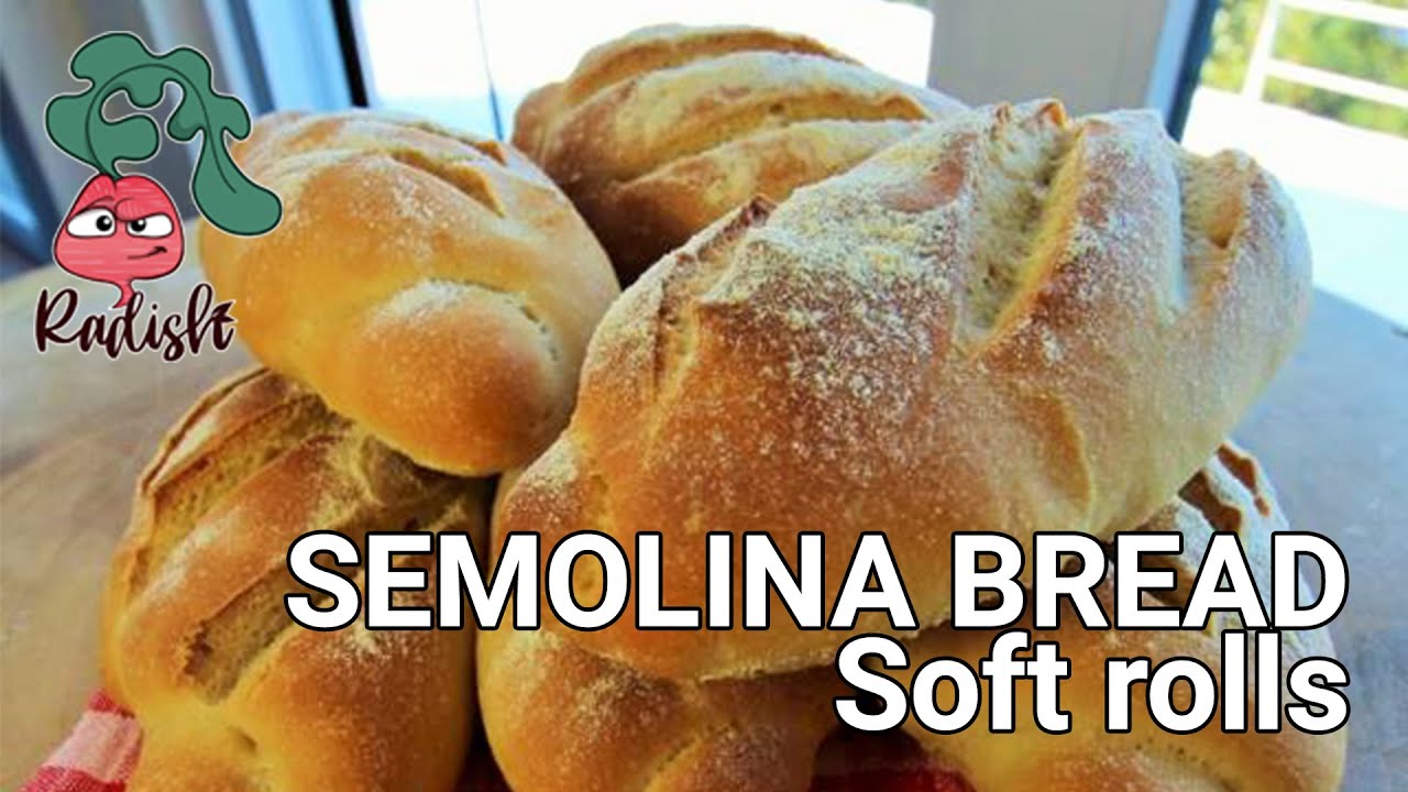 REMILLED SEMOLINA ROLLS - Soft and easy bread with semolina flour - YouTube