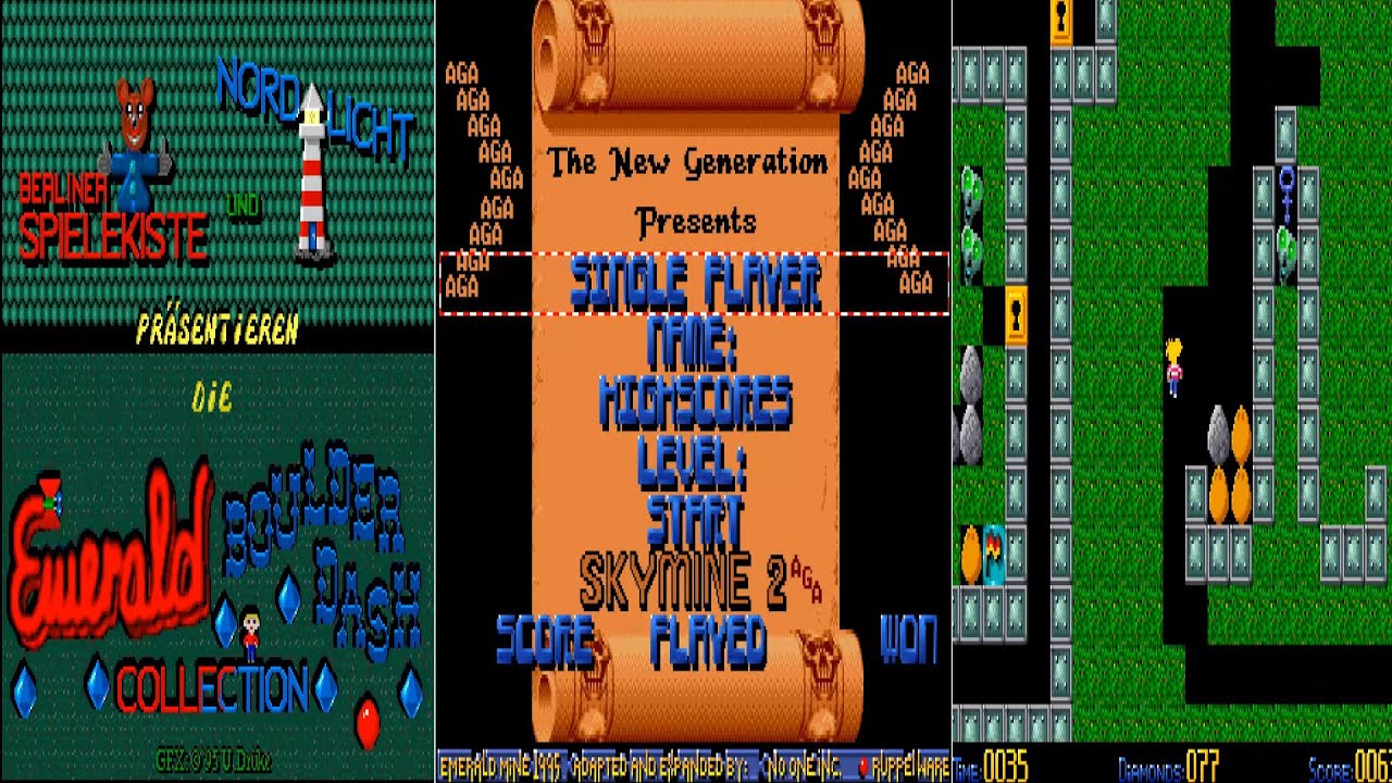 SkyMine 02 The New Generation 96 Sky mine 2 AMIGA Boulderdash Boulder ...