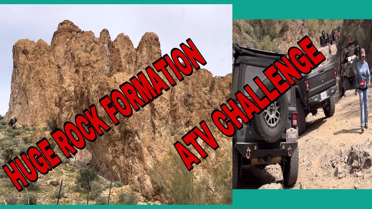 ATV CHALLENGE AND HUGE ROCK FORMATION - YouTube
