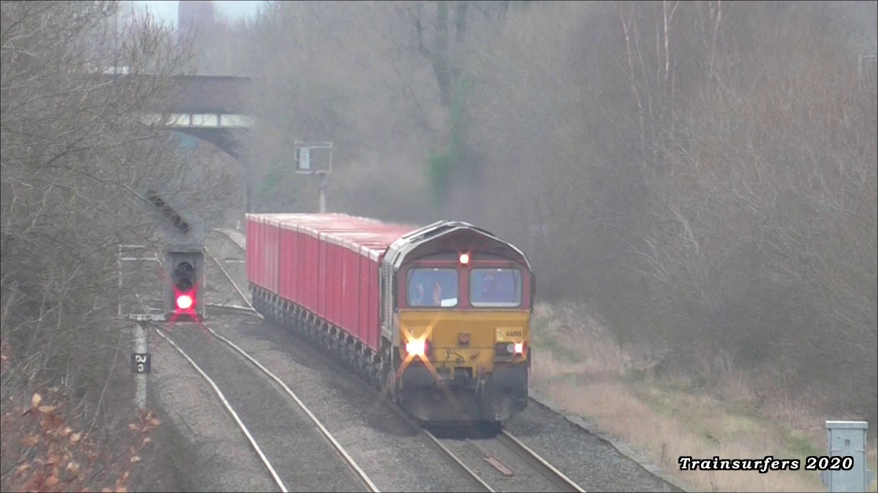 DB Cargo Class 66 No. 66198 on 6P55 Ashburys S.S - Dowlow Sdgs @ Cow ...