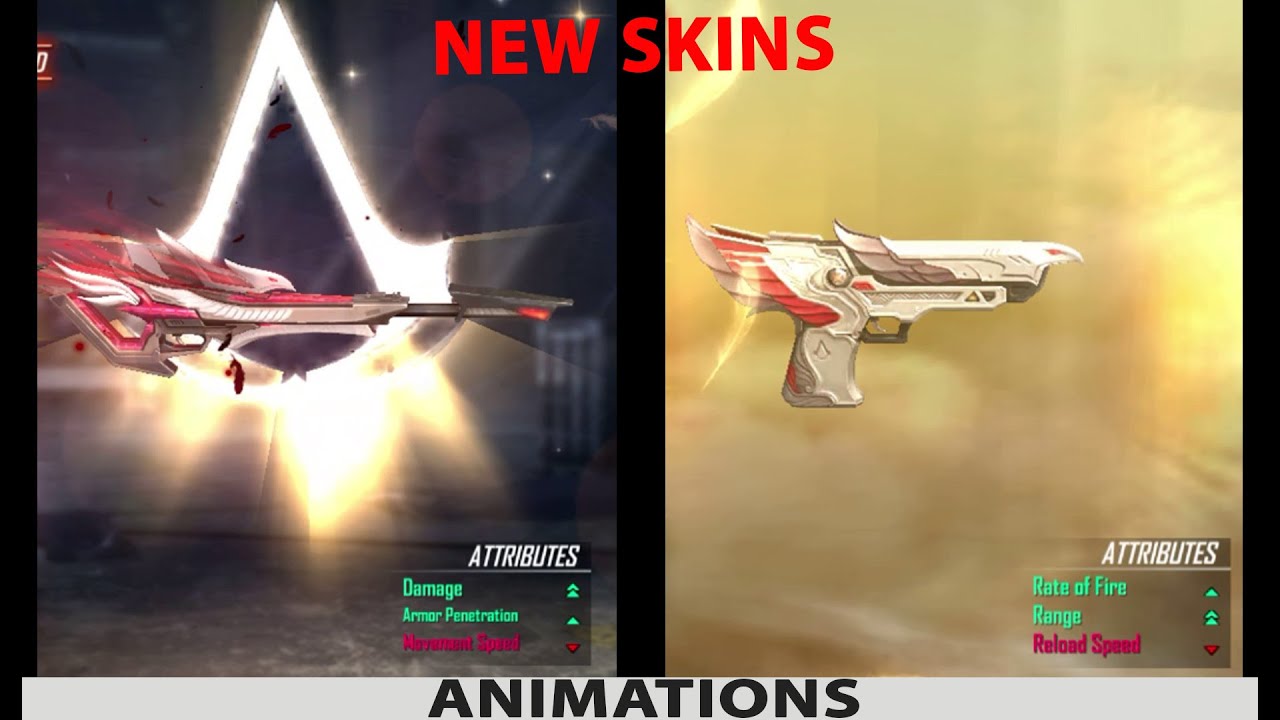 Metal Wings New Gun Skin Free Fire AWM Skin and Desert Eagle Skin ...