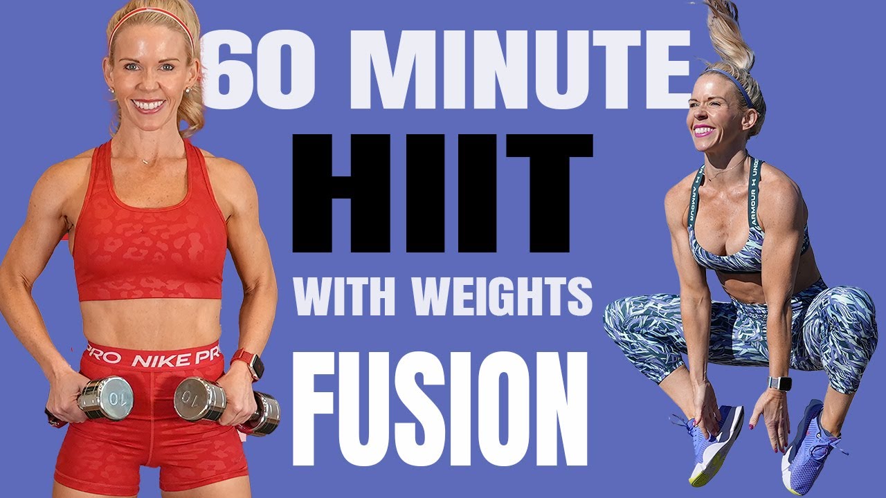 60 MINUTE HIIT WITH WEIGHTS | Full Body Strength | High Impact Cardio ...