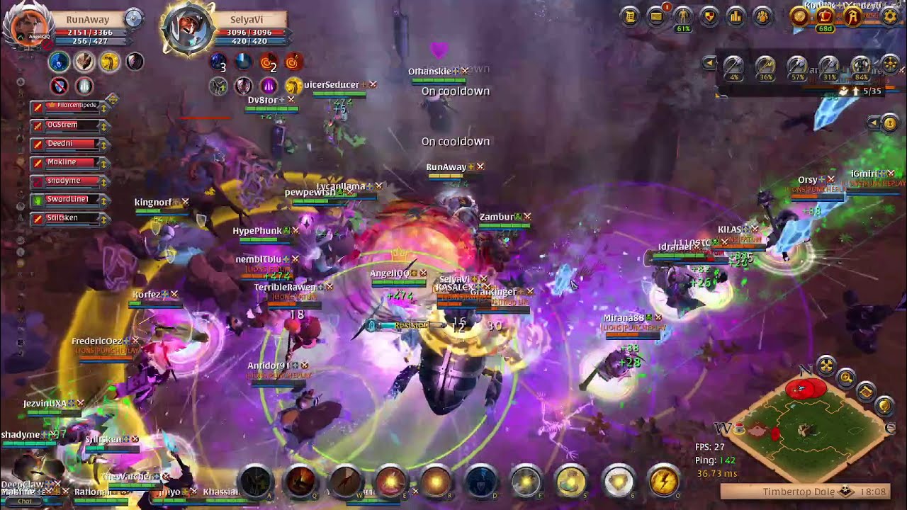 Albion Online Tea Party Timbertop Dale Brawling 2020 03 12 - YouTube