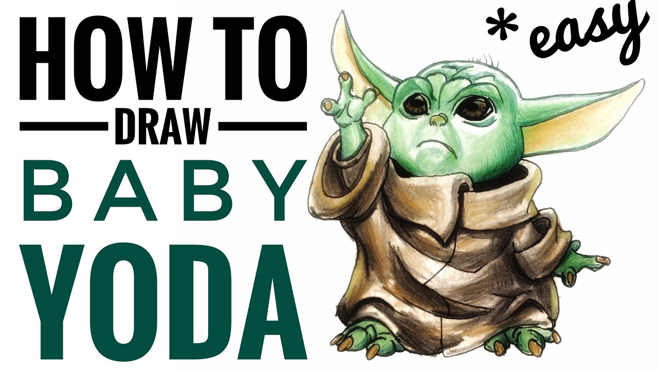 How to draw Baby Yoda | Easy to Draw | Step by Step - YouTube