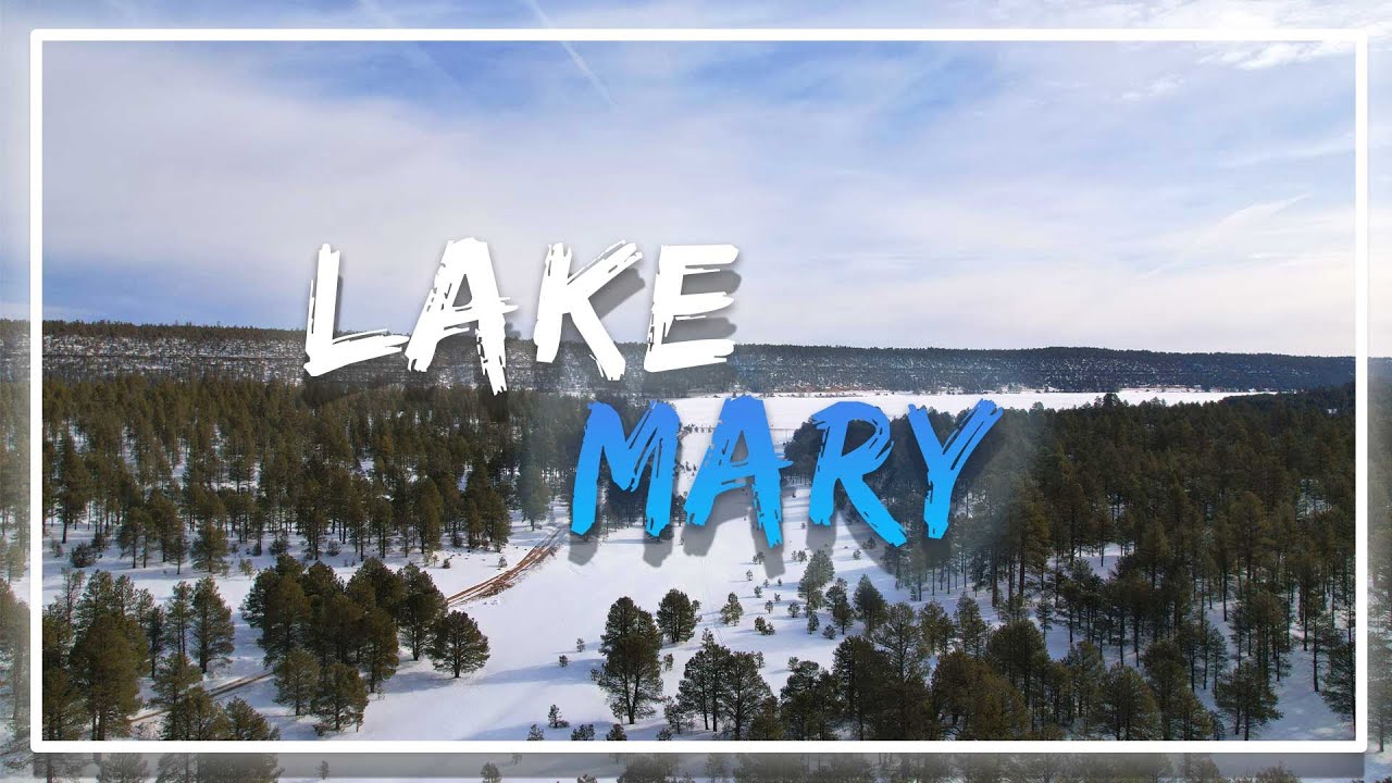 Frozen Lake Mary Flagstaff AZ 5.4k Drone Footage - YouTube