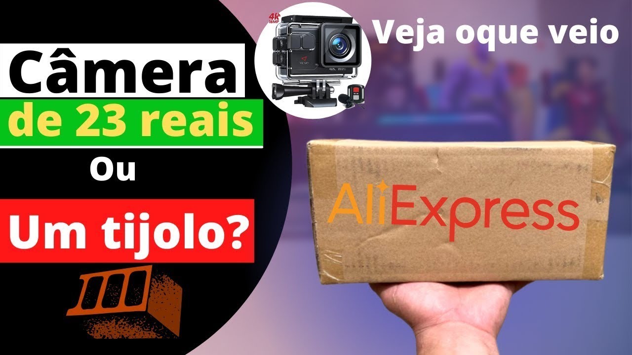 COMPREI uma CÂMERA de 23reais no Aliexpress| VICTURE AC700 4K| BORA ...