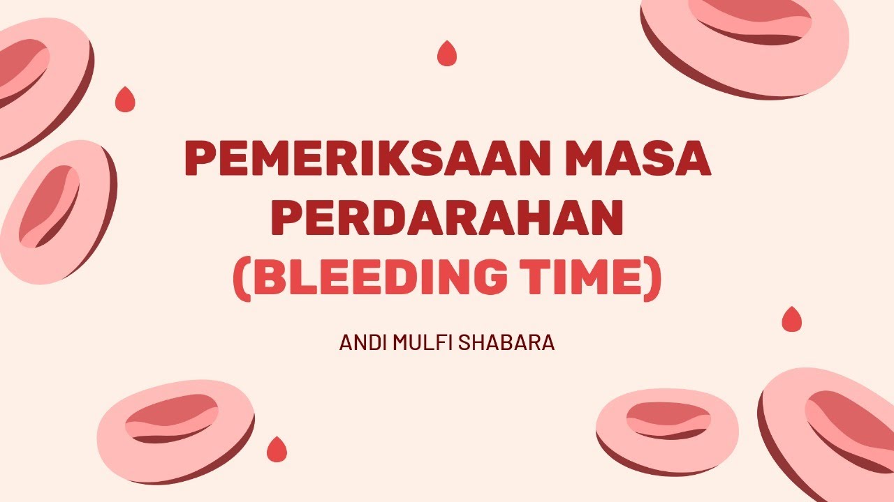 PEMERIKSAAN MASA PERDARAHAN (BLEEDING TIME) METODE DUKE - YouTube