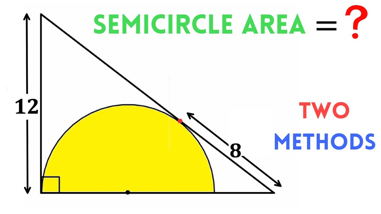 Geometry Puzzle Find Area Of Yellow Shaded Semicircle Inscribed In A geometry-puzzle-find-area-of-yellow-shaded-semicircle-inscribed-in-a