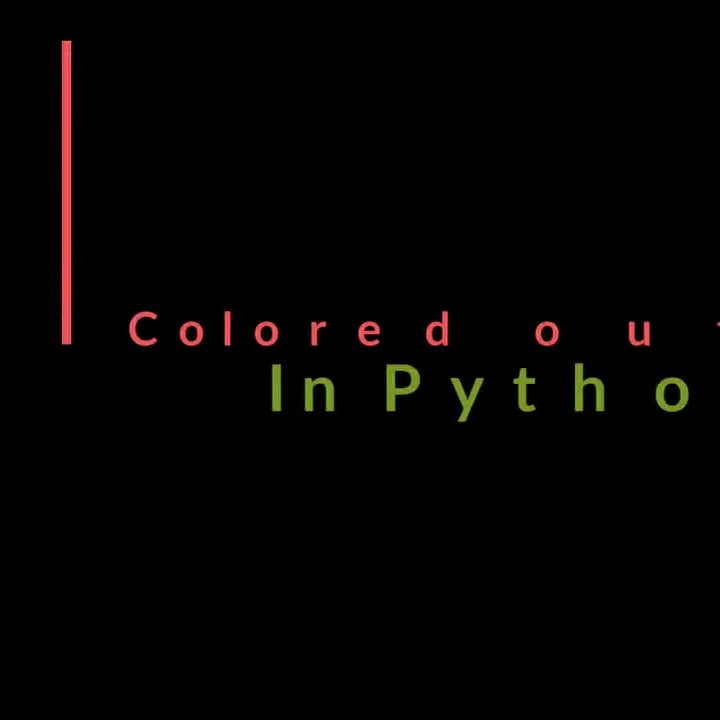 How to print Colored output in terminal in Python #shorts - YouTube