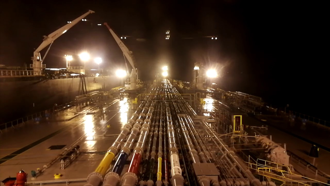 Ship to Ship | STS Operation | Unmooring Suezmax + VLCC Crude Oil ...