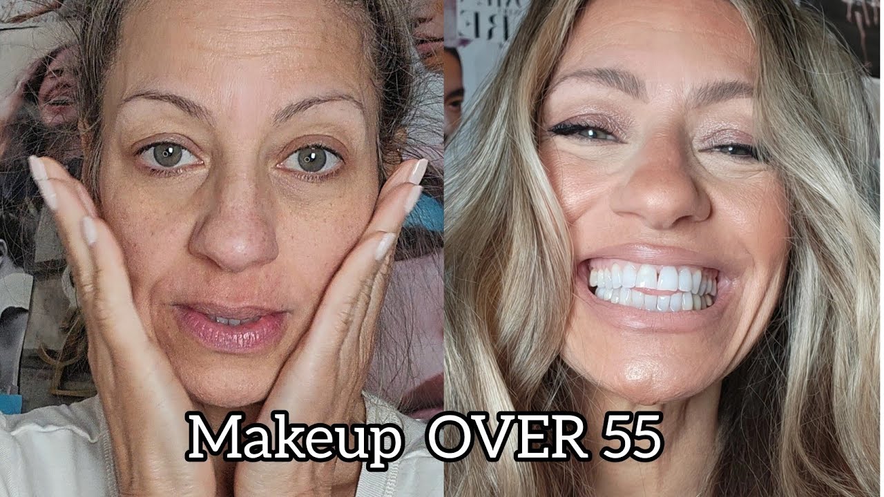 Before and After Makeup for Mature Skin Over 50 makeup tutorial ...