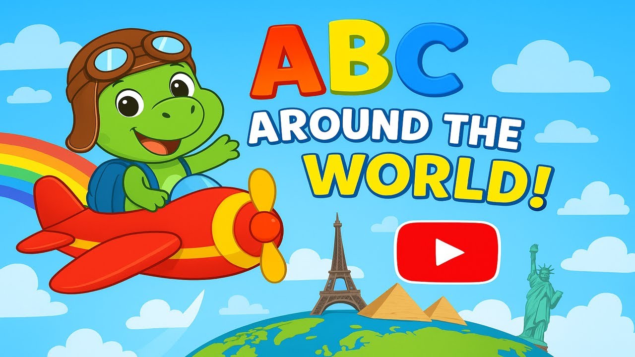 ABC Around the World 🌍 Learn Alphabet with Baby Dino ️ Fun Learning for ...