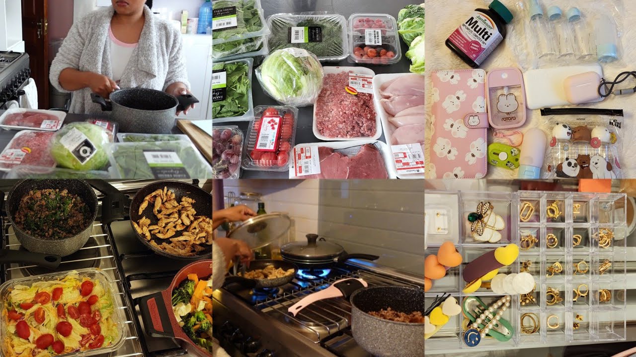 VLOG//COOKING(Meal Prep)//CLEANING//SHOPPING & HAUL - YouTube
