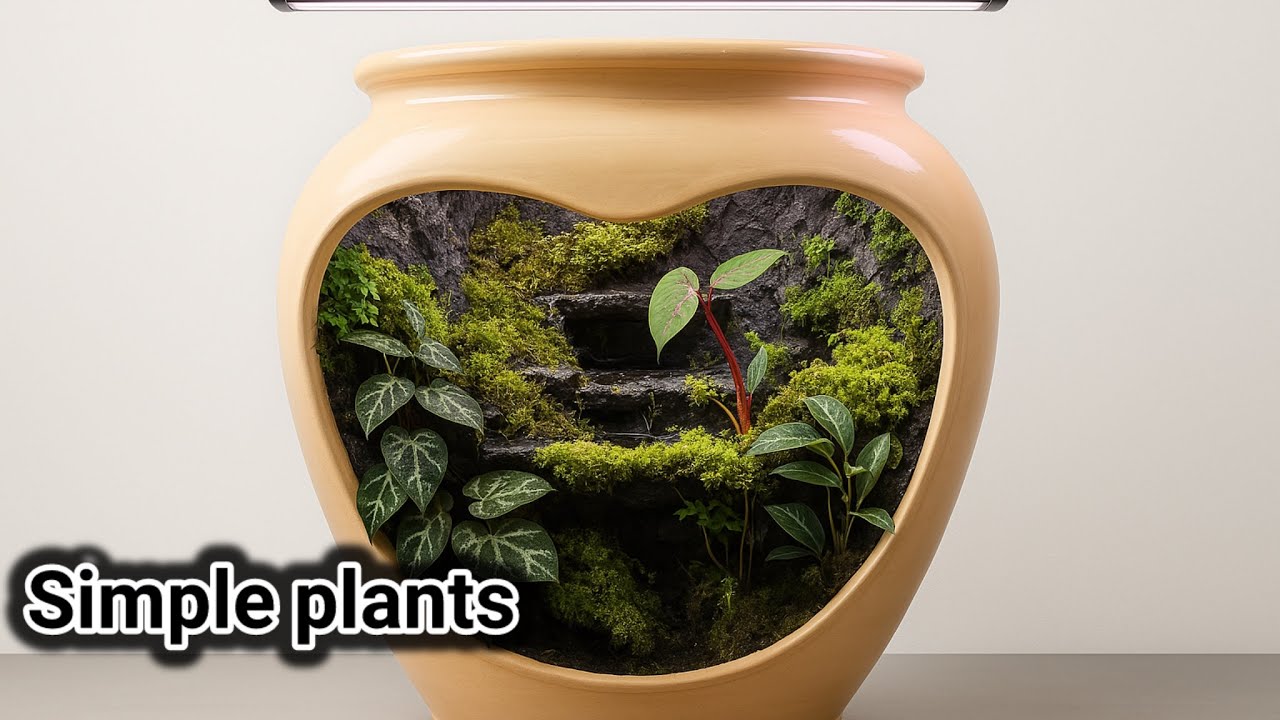 How to make waterfall in jar with simple plants 🙏🏻😍 - YouTube