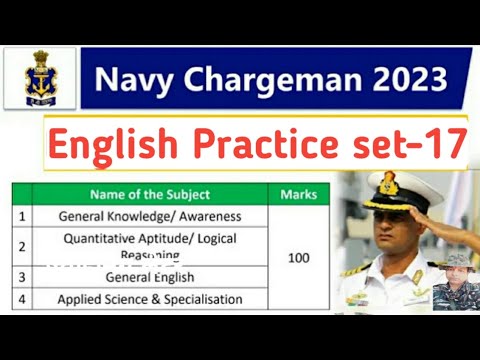 Navy chargeman English practice set -17/#Navy Chargeman English ...