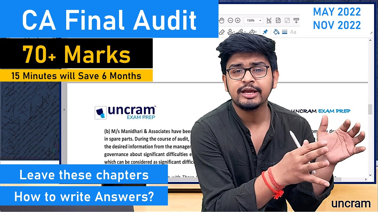 How I prepared CA Final Audit - CA Final Audit Strategy - May 2022 and ...