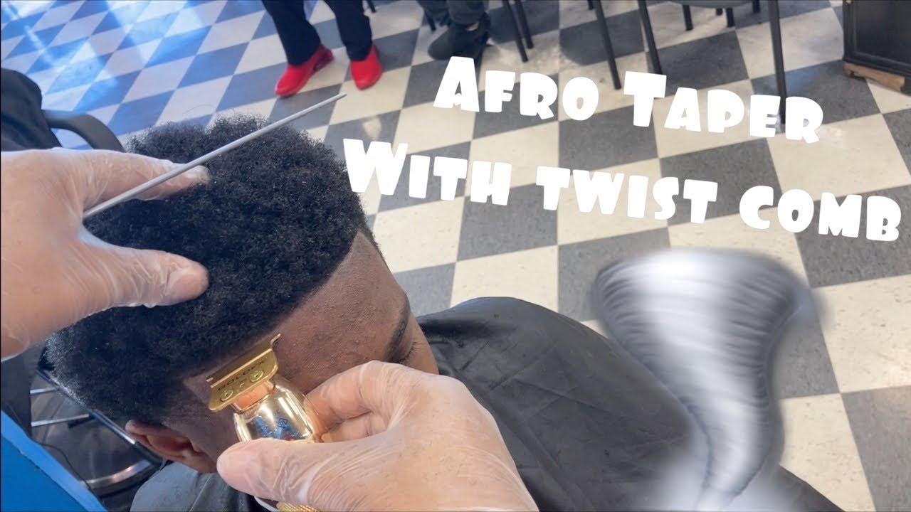 Afro Taper with Twist Comb - YouTube