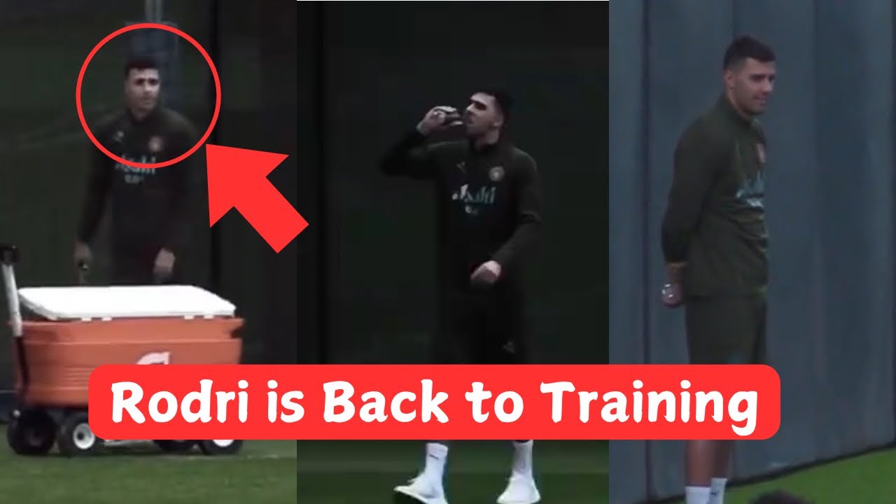 RODRI BACK🔥To Training | Rodri spotted in training as he watch other ...