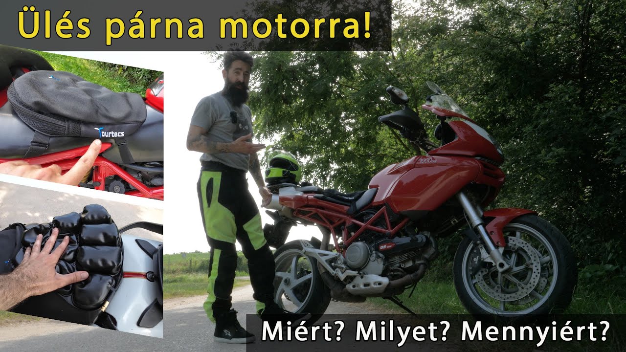 motor ülés párna - Tourtecs, Airhawk, zselé, gel, légpárna... - YouTube