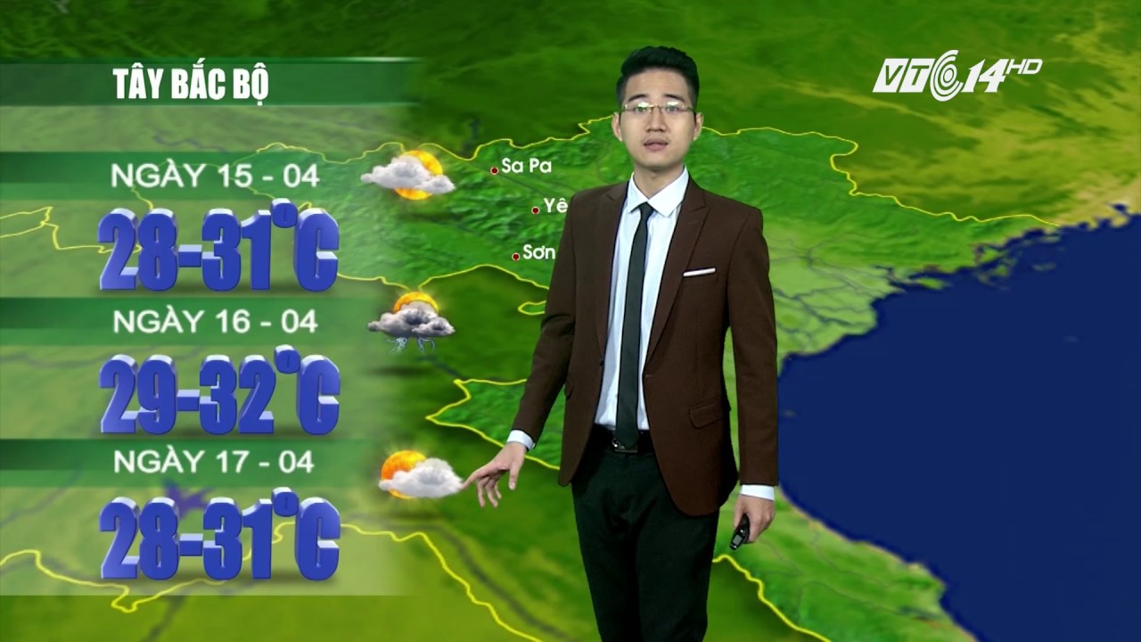 (VTC14)_ Thời tiết 12h ngày 14.04.2017 - YouTube