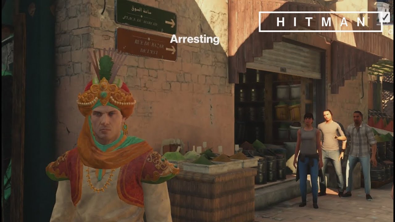 Hitman Feats Challenges - A Gilded Cage - Marrakesh (HD,60fps) - YouTube