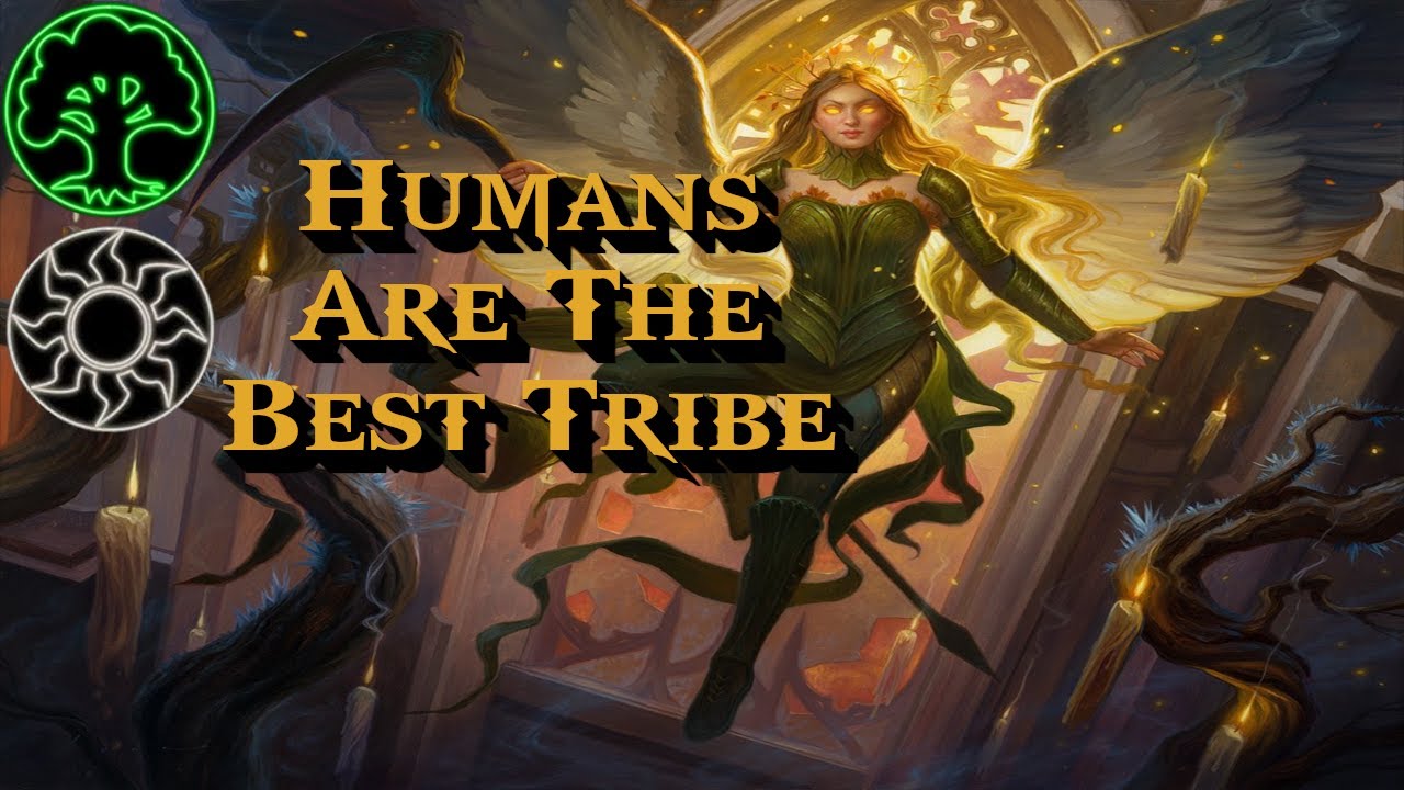 MTG Arena | Green/White Human Tribal Midnight Hunt Standard - YouTube