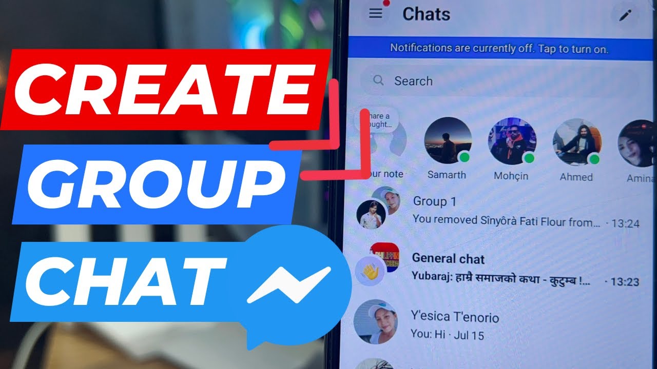 How to Create Group Chat on Messenger 2025 - YouTube