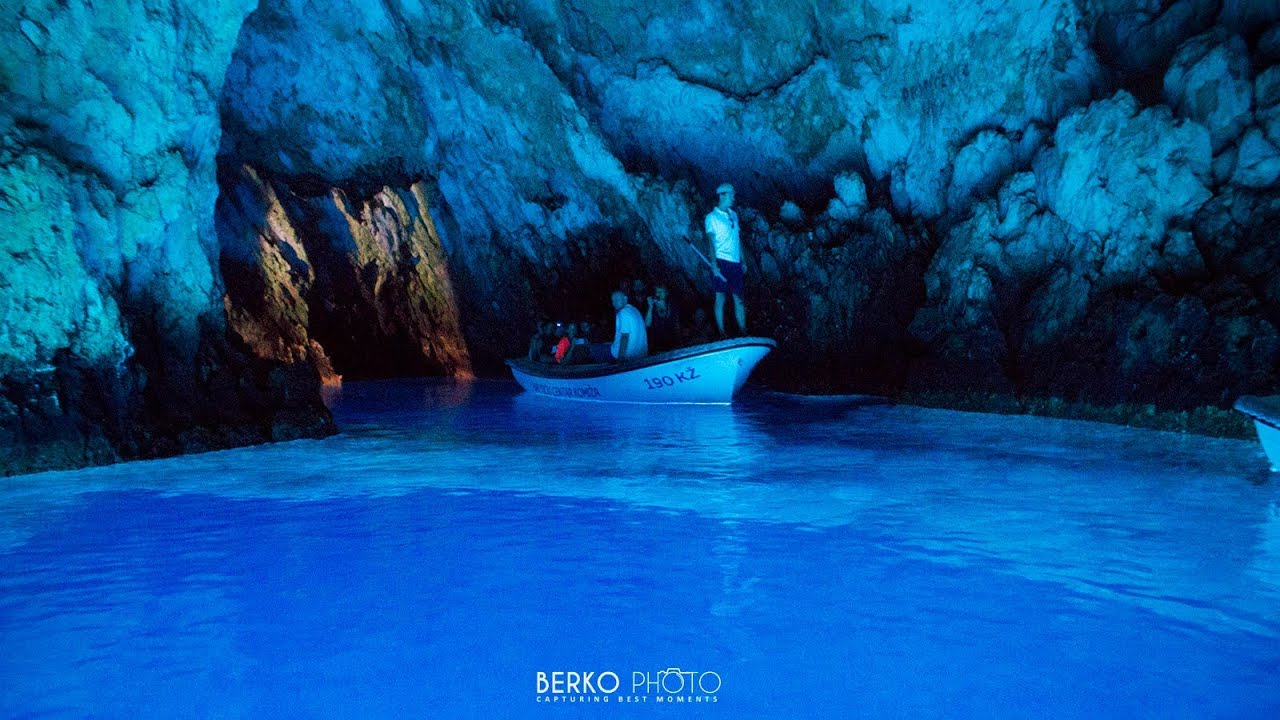 Blue Cave at Bisevo near Island Vis, Croatia. - YouTube