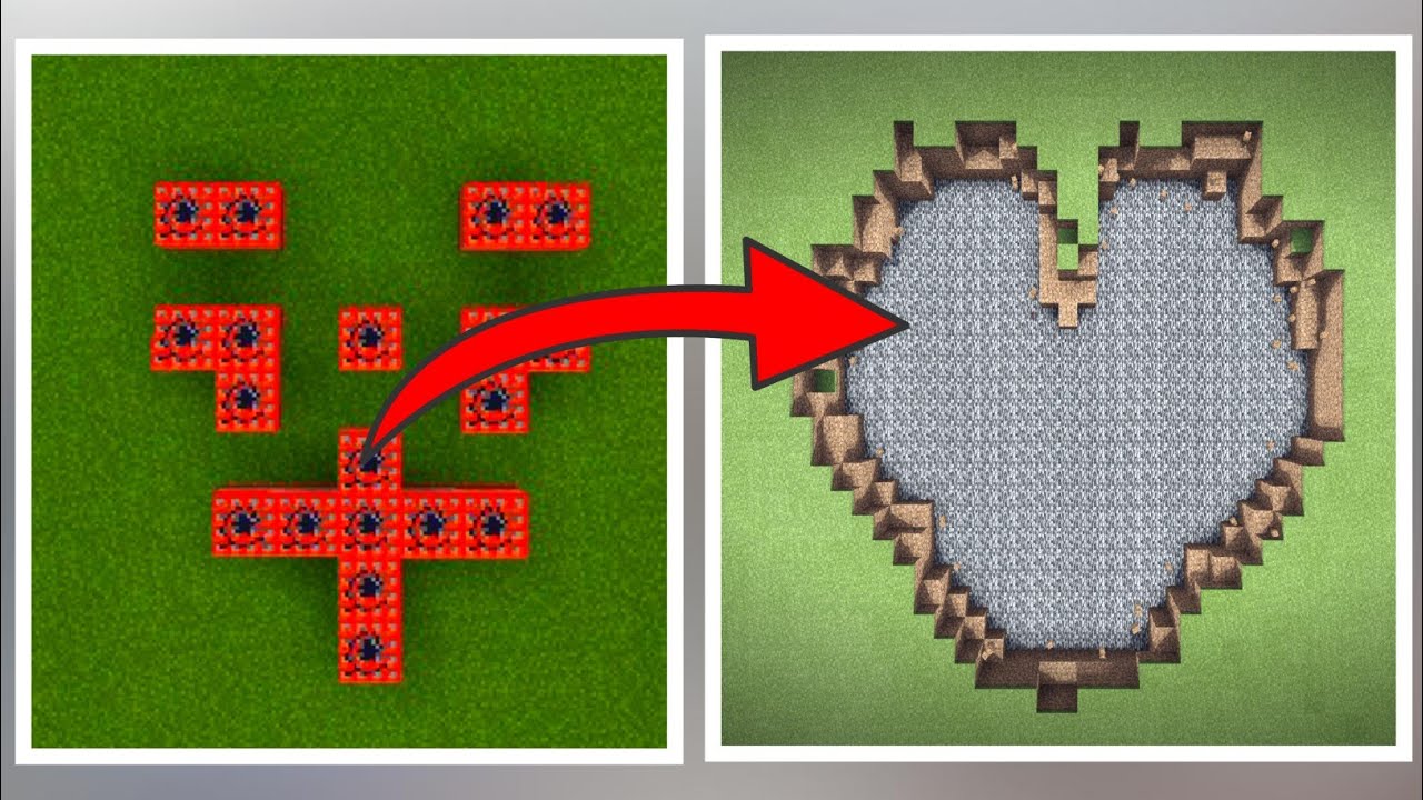 How To Make Heart With TNT | Minecraft Tik Tok Hack - YouTube