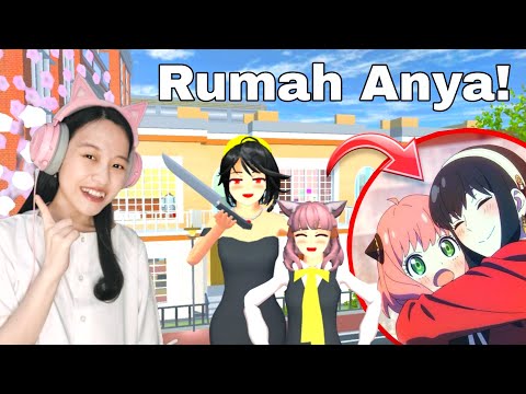 Seharian Jadi Mama Anya Forger Ajak Teman-Teman ke Rumah Anya! [Sakura School Simulator Indonesia]