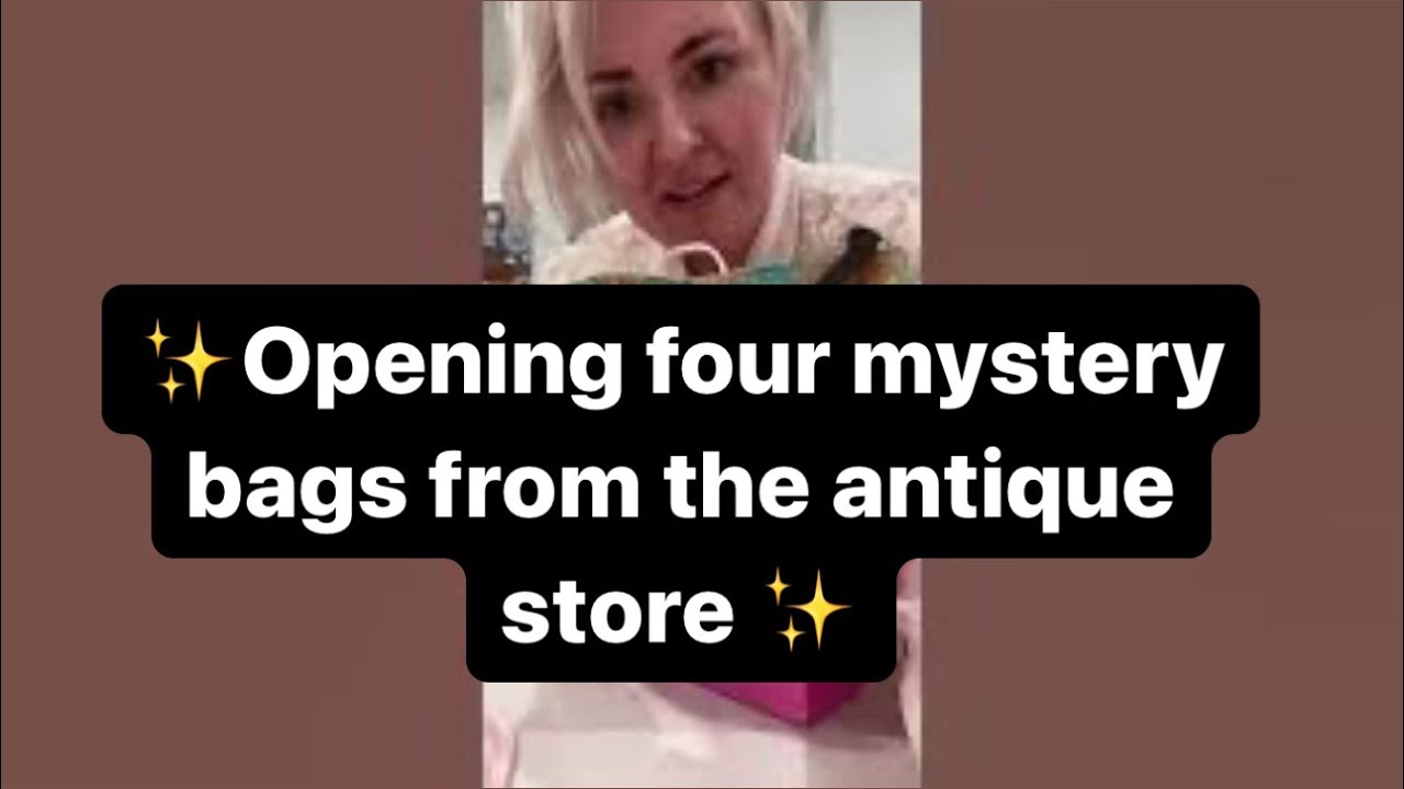 Opening 4 mystery bags from the antique store - YouTube