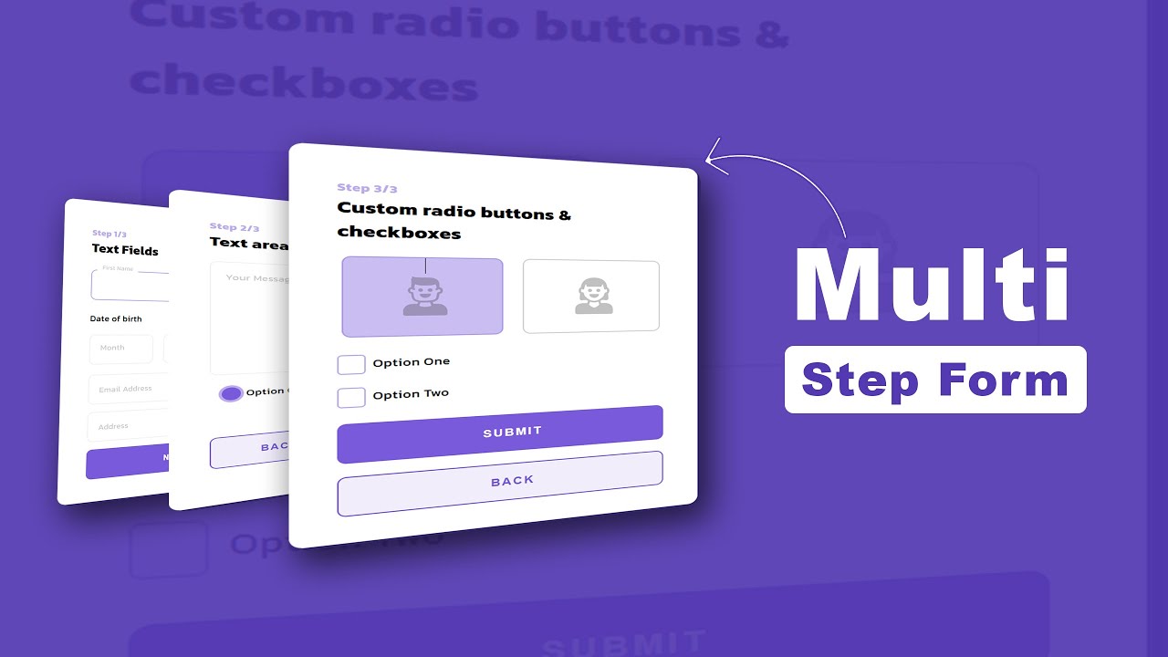 How To Make Multi Step Form Using Html Css And Js Create Form With Html 8739