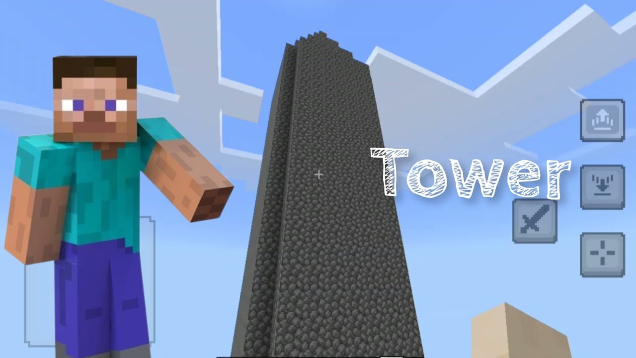How To Make A Big Tower Using Lava In Minecraft - YouTube