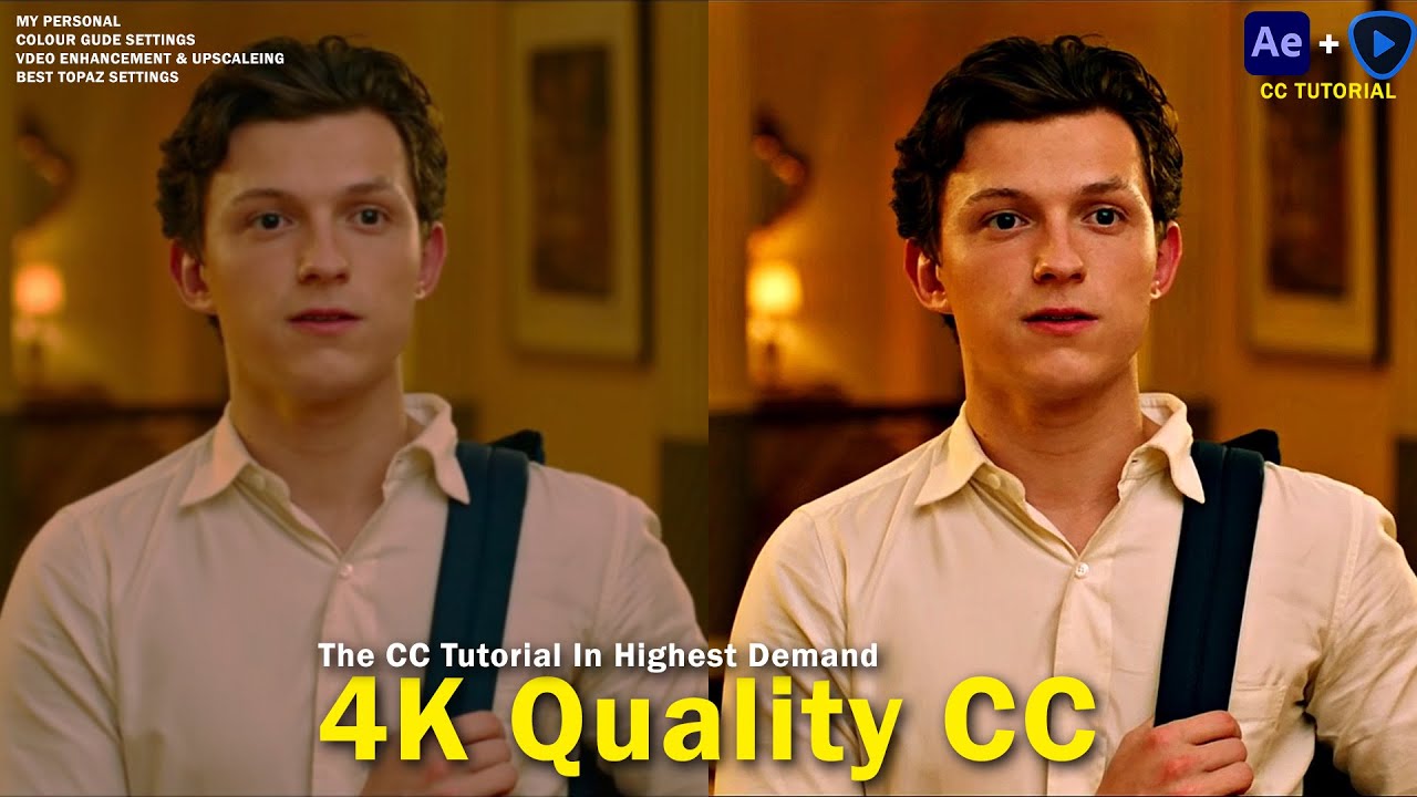 How To Make 4k CC Like Tiktok edits ; After Effects [Preset In The ...