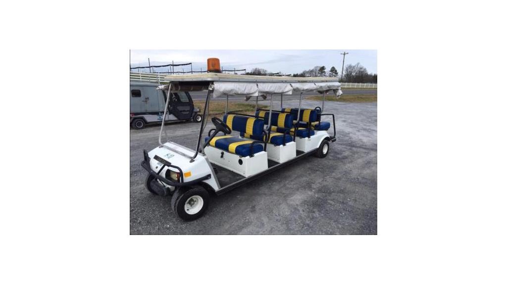 '06 CLUB CAR LIMO CART Villager 8 GAS GOLF CAR CART Seats 8 - YouTube